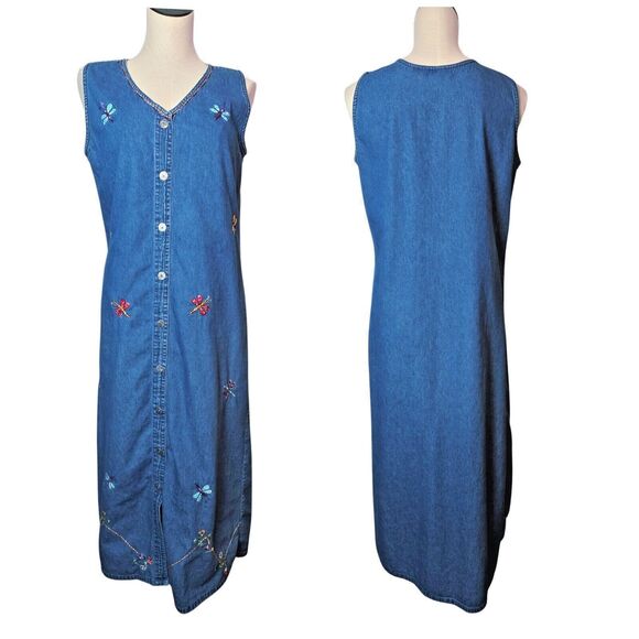 new directions | Dresses | New Direction Denim Maxi Dress Women Size ...